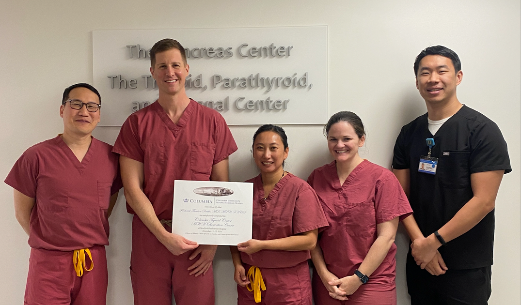 Boston Doctor Completed Advanced MWA Training at Columbia Thyroid Cent ...